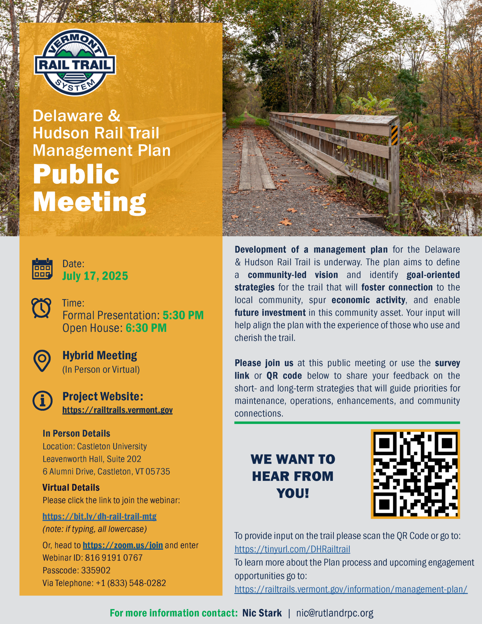 (July 17, 2025) Public Input Needed for the Delaware & Hudson Rail ...