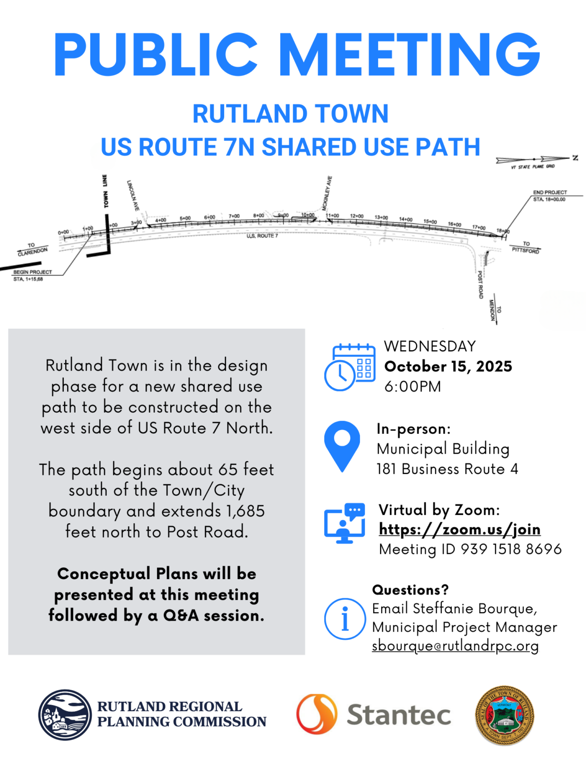 (October 15, 2025) Rutland Town's US Route 7 North Shared Use Path ...